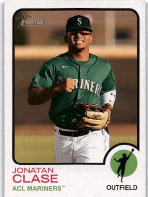 JONATAN CLASE 2022 Topps Heritage Minors #148 Mariners | eBay