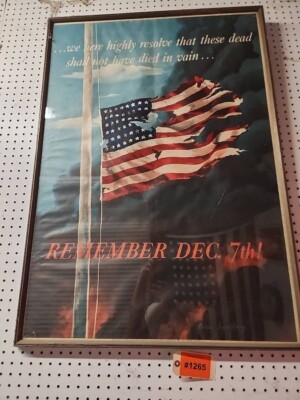 1942 Remember December 7th Poster by Allen Saalburg WWII Vintage ...