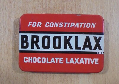 BROOKLAX CHOCOLATE LAXATIVE VTG TIN BOX EMPTY | eBay UK