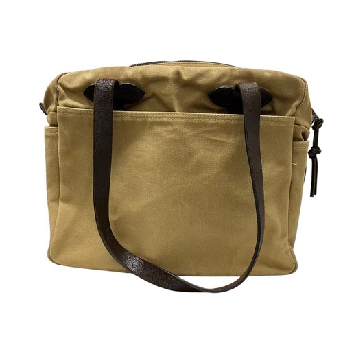 Filson Rugged Twill Zipper Tote Bag Beige Tan 261 | eBay