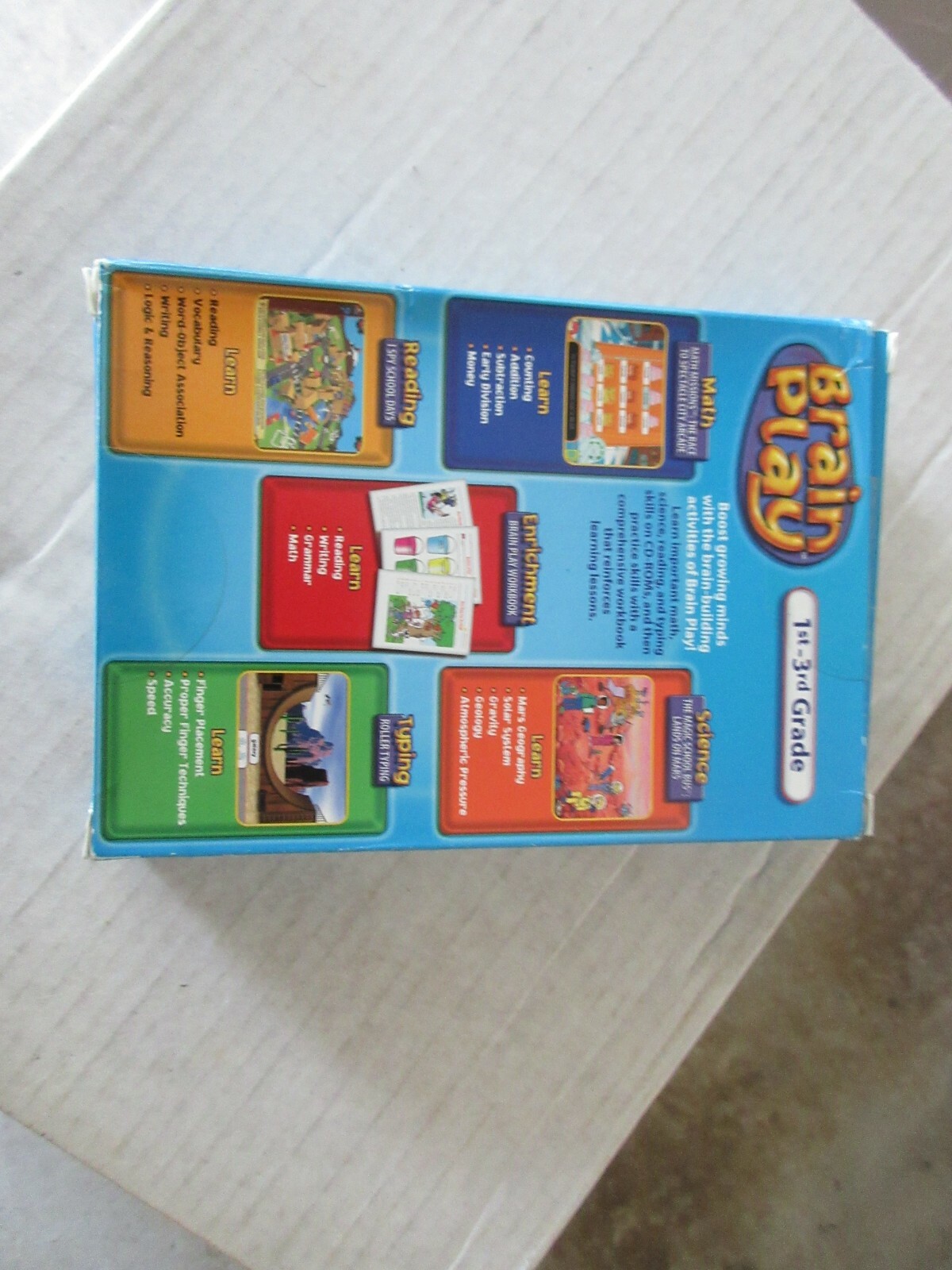 Brain Play , Scholastic , 4 CD - Roms & Workbook , First Grade - 3RD ...