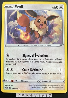 Carte Pokemon EVOLI SWSH042 Holo PROMO Epée et Bouclier EB03 FR NEUF | eBay