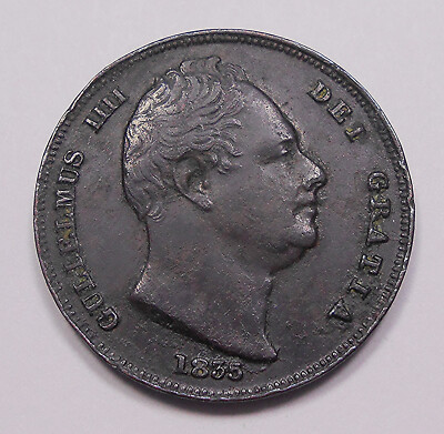 Great Britain 1835 Farthing VF+ Scarce HIGH Grade King William IV UK ...