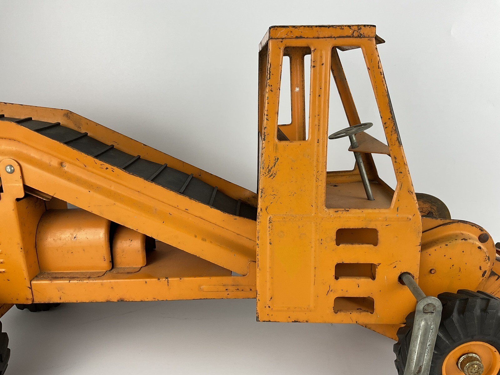 Vintage Nylint 1800 Pressed Steel Adams Travel Loader Construction ...