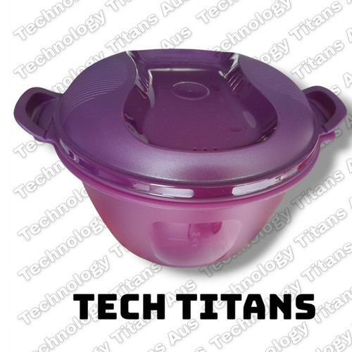 Rice Genie*Tupperware*Microwave Rice Cooker *Purple*Large*3 Litre OR 12 ...