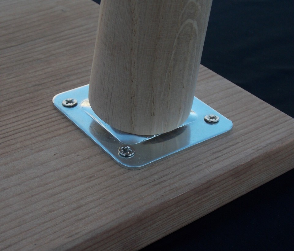 SET OF 4 LEG FIXING MOUNTING PLATES BRACKETS PLATE FOOT FEET LEGS ...