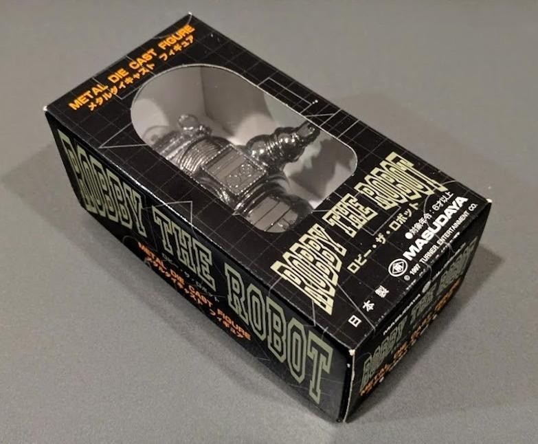 Vintage Masudaya HobbyWorld Japan Robot Robby the Robot 1999 Metal Die ...