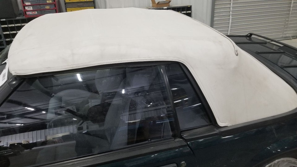 1990 FORD MUSTANG 7UP CONVERTIBLE ROOF SOFT TOP ASSEMBLY WHITE | eBay