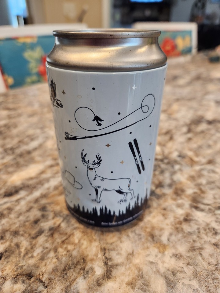 Yeti Blue Short Empty Stash Beer Can False Top Hide A Key & Sticker ...