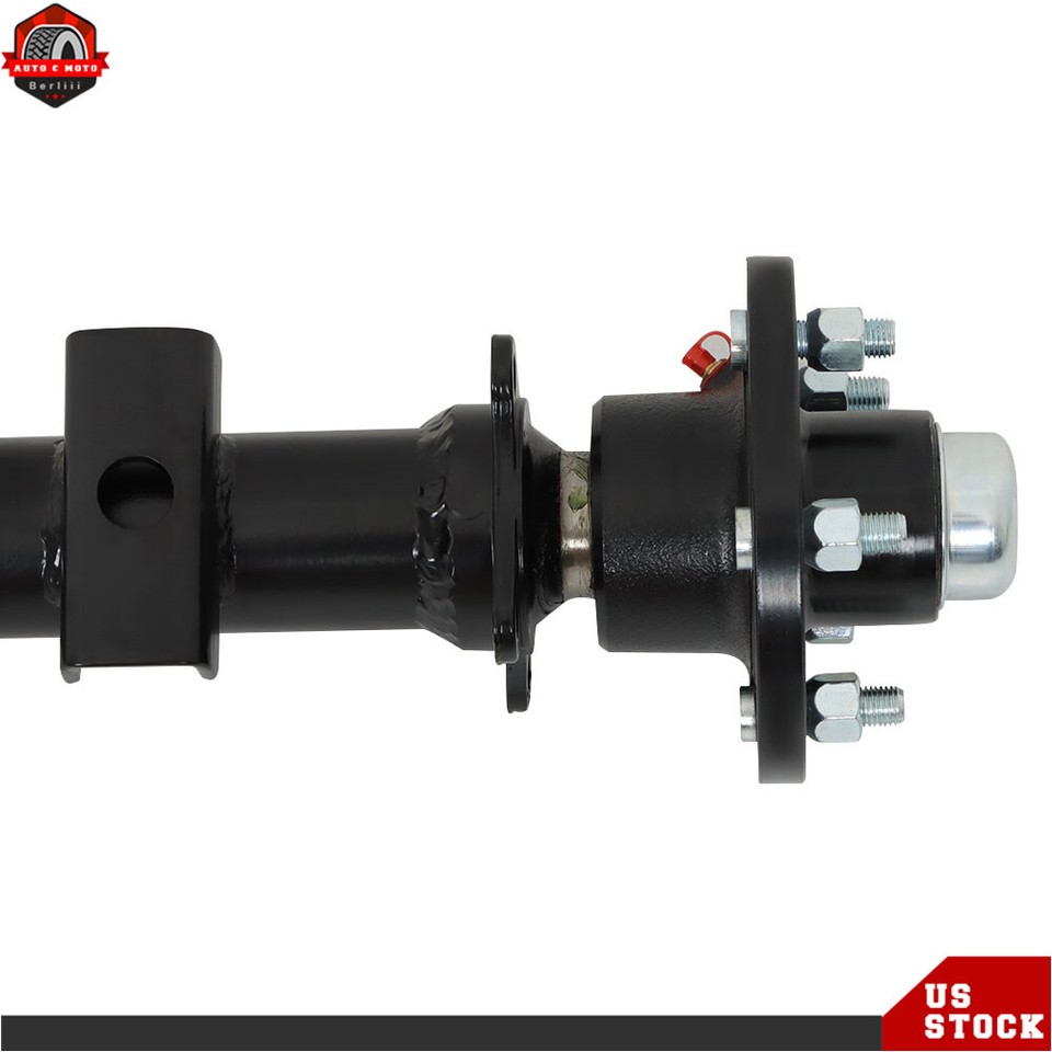 3500lbs Trailer Axle 5 lug 61" Hub Face 46" Spring Center 48" Wide ...