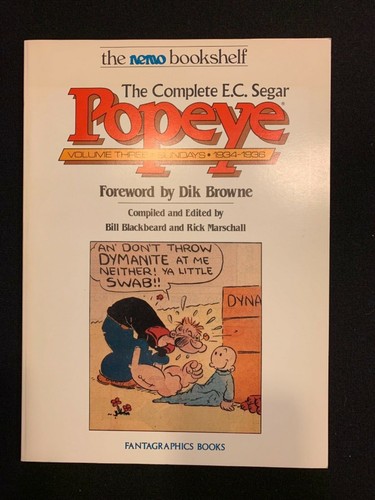 The Complete EC Segar Popeye Sunday’s Volume Three 1934-1936 ...