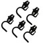 5PCS heavy duty tool hanger wall tool hooks Black Garage Storage Hooks ...