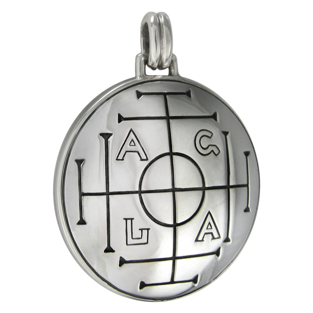 Sterling Silver Medieval Talisman for Money AGLA Prosperity Amulet ...