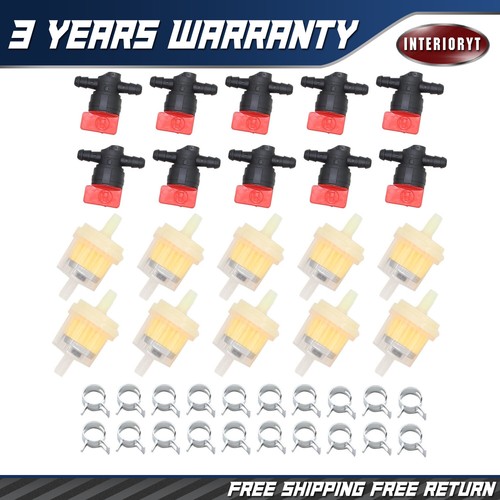 1/4" Fuel Filter Shut Cut Off Valve For 494768 697947 Mower Generators ...