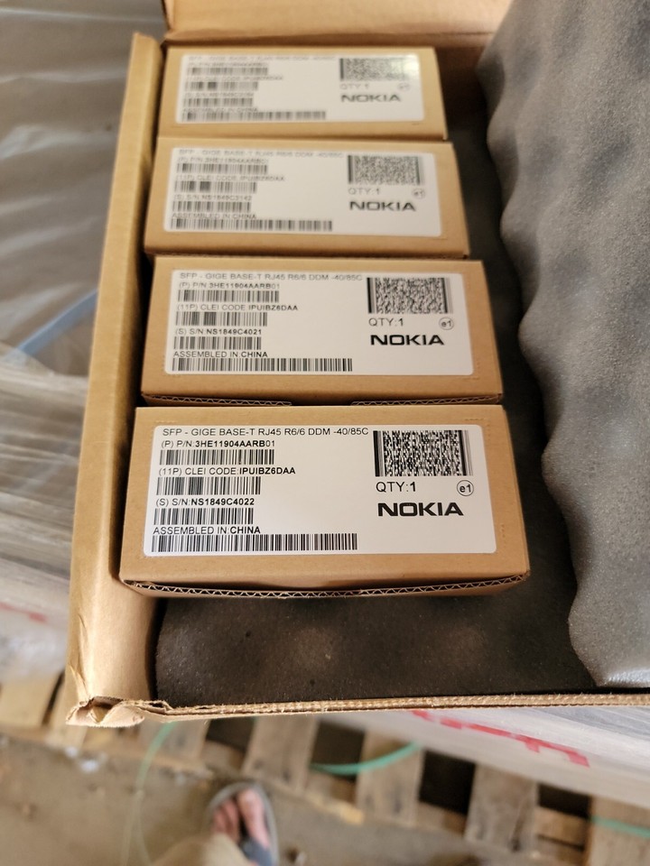 Nokia 3HE11904AARB01, SFP - GIGE BASE-T RJ45 R6/6 DDM, CLEI CODE ...