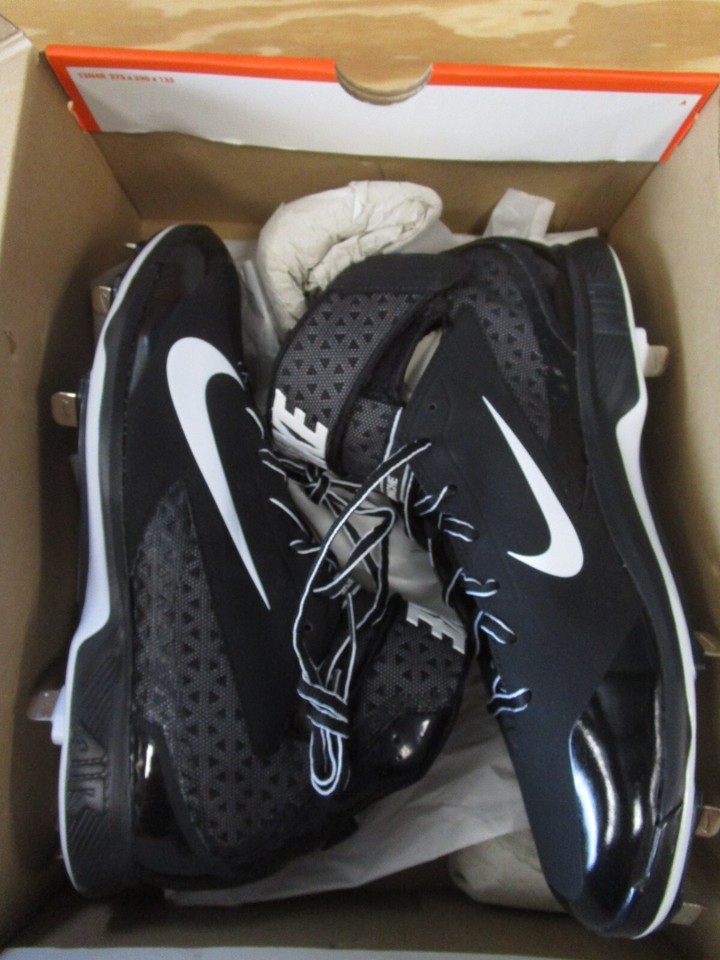 Nike Baseball Cleats Men Black Air Huarache Pro Mid Metal Spikes NEW in ...