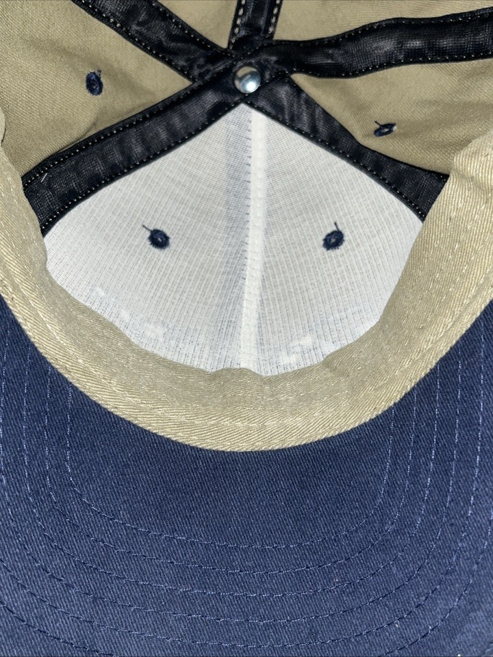 Vintage TaylorMade Hat Mens Strapback Tan Blue Y2K Summer Golf | eBay