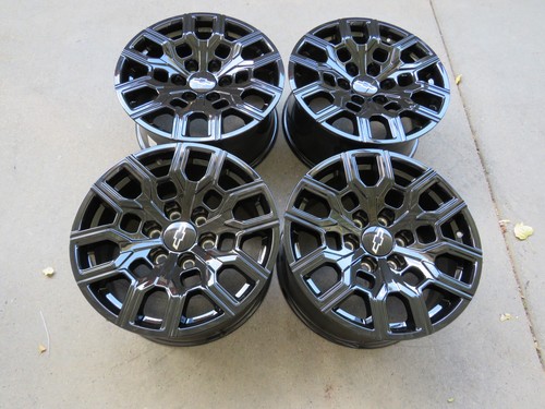 18" CHEVY GMC 1500 SILVERADO FACTORY WHEELS RIMS 1500 SET 4 BLACK | eBay