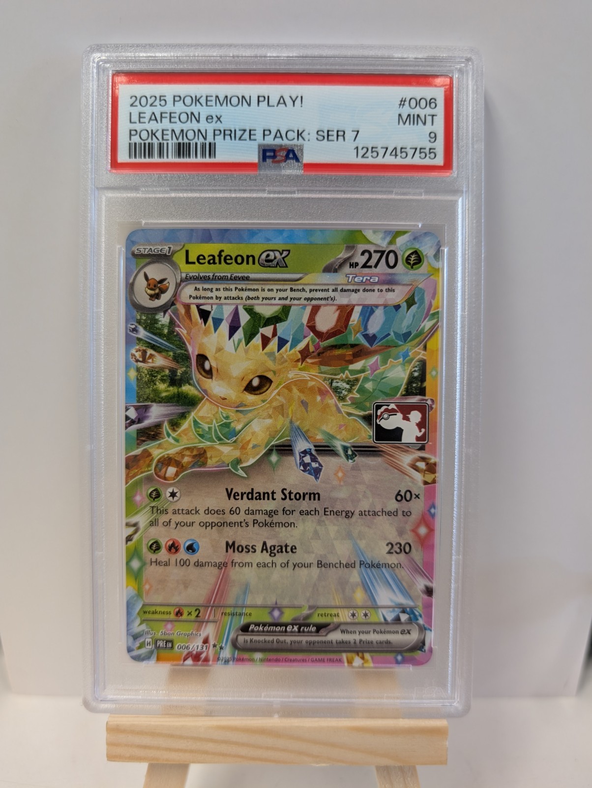 Leafeon ex 006/131 Prize Pack Series Cards Holo | eBay