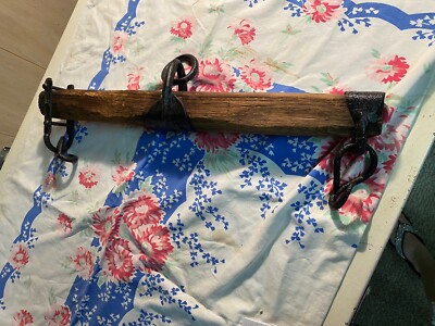 Vtg Primitive Horse/ox Harness Hitch Single Tree Yoke 22” HAND FORGED ...