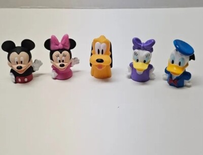 Disney Finger Puppet Lot 5 Mickey & Minni Mouse Donald & Daisy Duck and ...