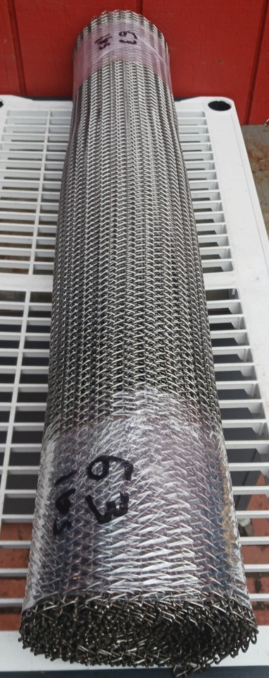 Stainless Steel Conveyer Belt 35x182 SS Chain Link Mail Roll Sheet 63lb ...