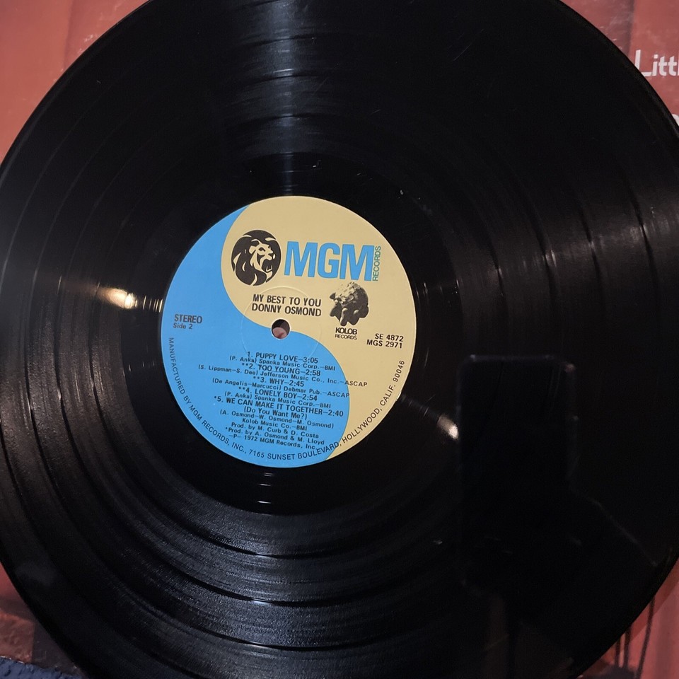 Donny Osmond My Best To You LP MGM KOLOB 1972 SE-4872 VG | eBay