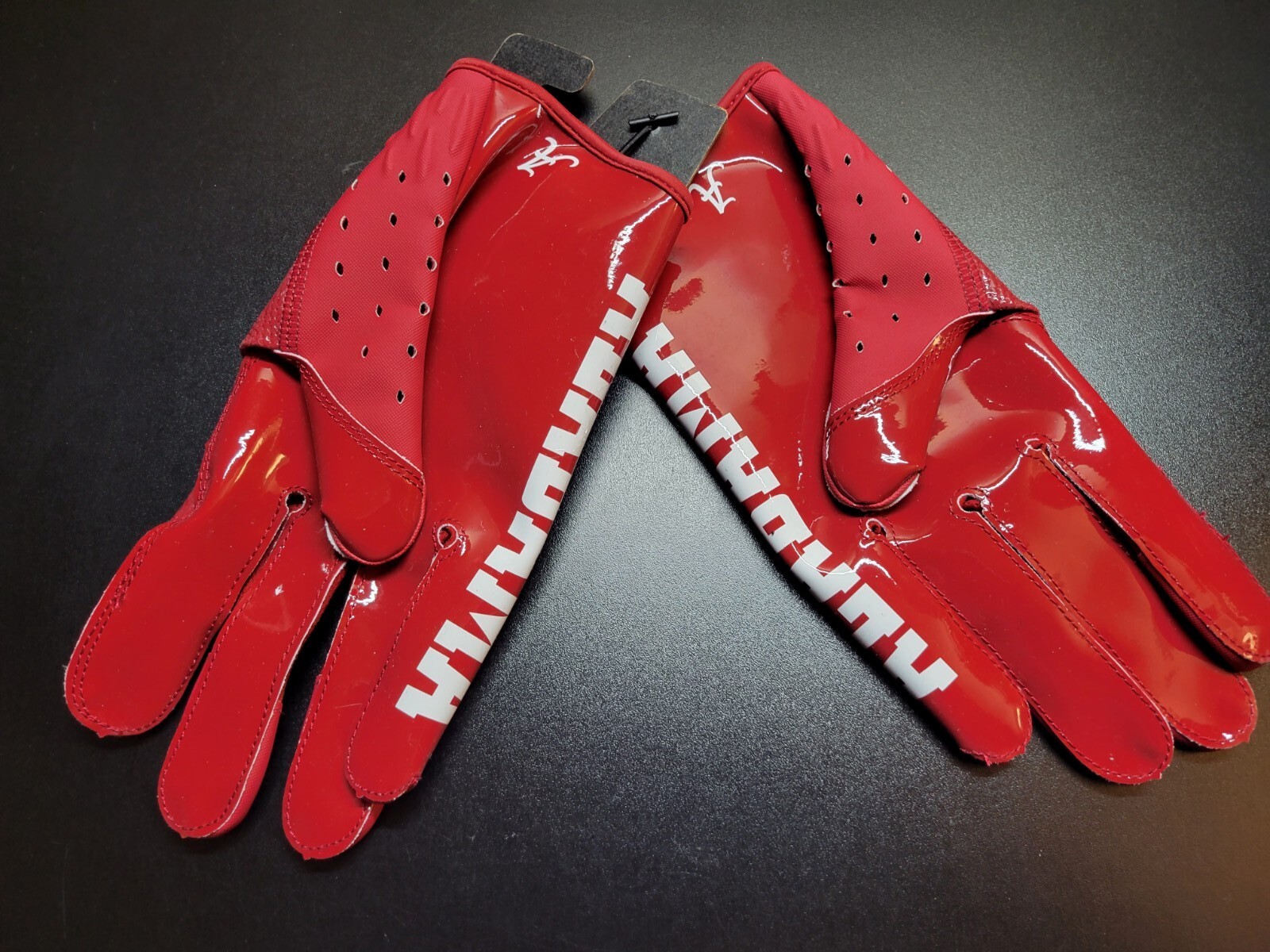 Nike Alabama Crimson Tide Vapor Jet Football Gloves Mens DX4886 620 ...