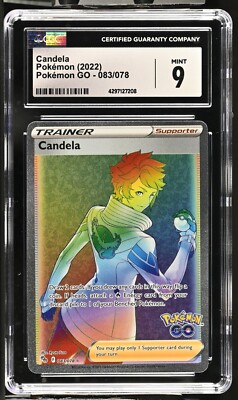 CGC Graded 9 Mint Candela 083/078 Pokemon Go Pokemon Card | eBay