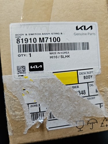 Genuine Kia Ignition Lock Housing 81910-M7100 | eBay