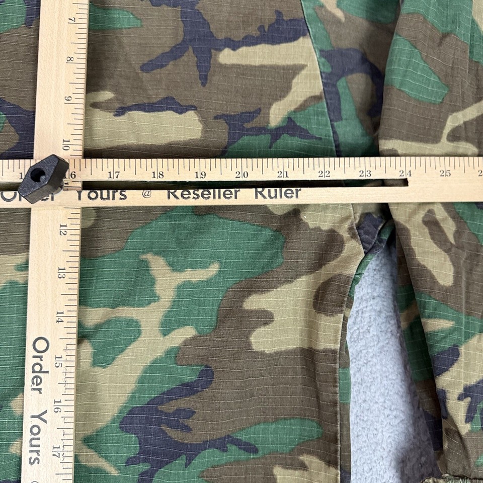 Vintage US Military Poplin Class 2 Coat Camo Slant Pocket Wind ...