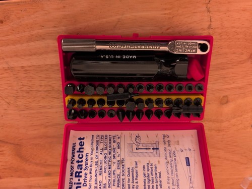 Wadsworth Super Deluxe Mini Ratchet & Screwdriver Set 4, 52-Pc | eBay