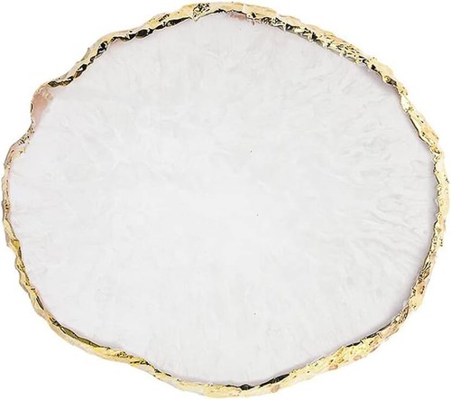 Resin Nail Art Palette, Gilded Edge Nail Gel Color Makeup Display Board ...