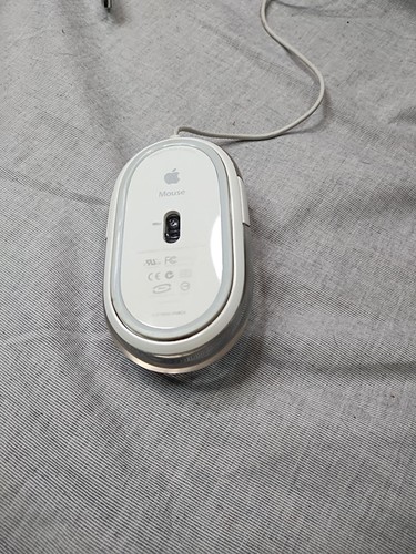 Apple Mouse M5769 Clear White Optical USB tested scuffed Mac Pro | eBay