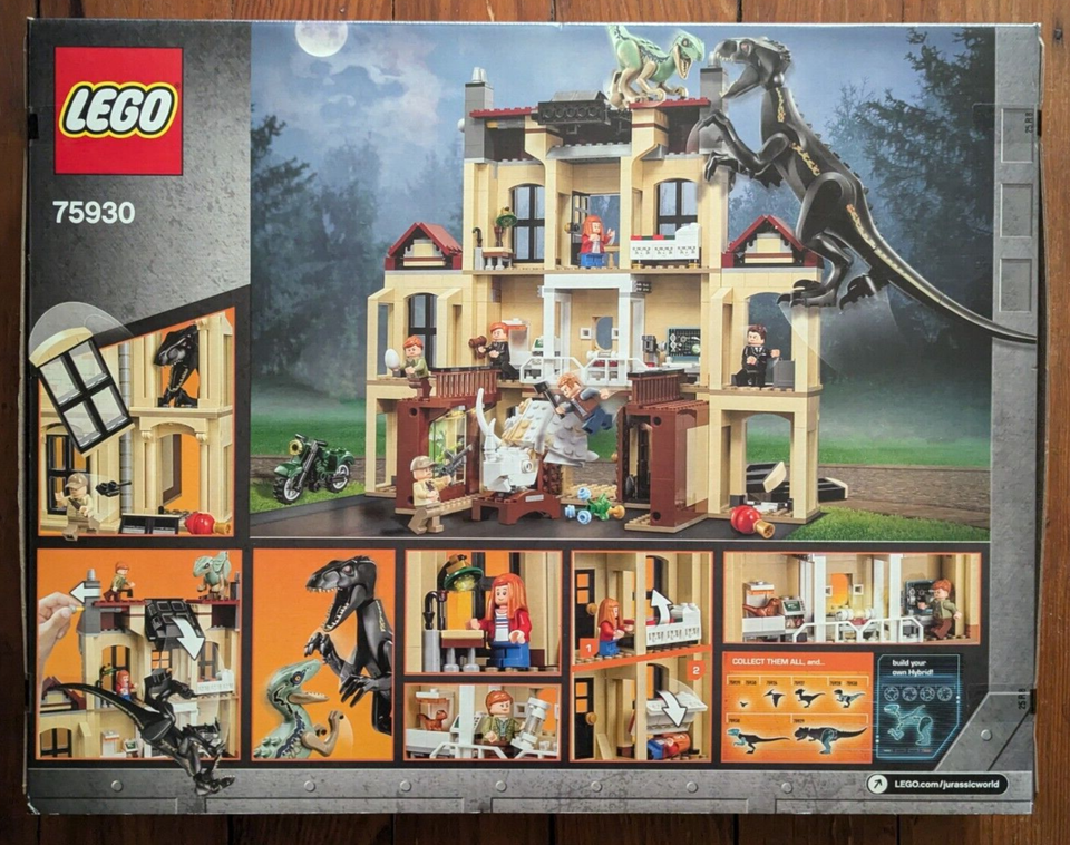 LEGO 75930 Jurassic World Fallen Kingdom Indoraptor Rampage at Lockwood ...
