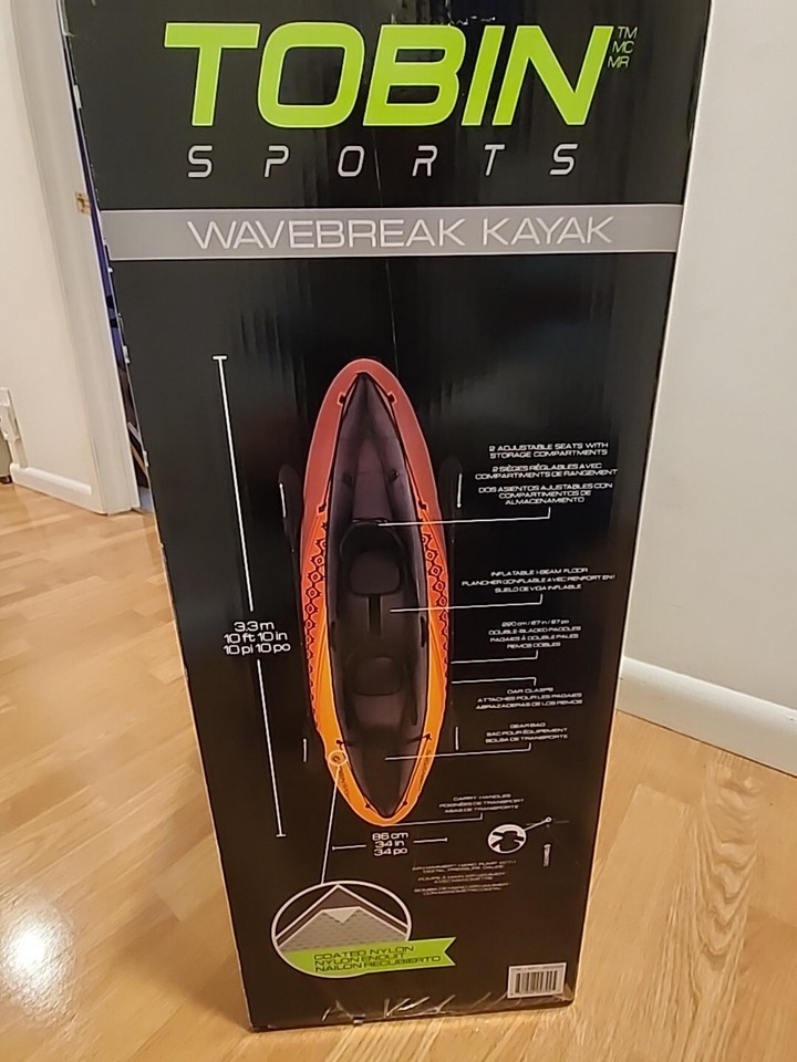 Tobin Sports Wavebreak Inflatable 2-person Kayak 821808047925 | eBay