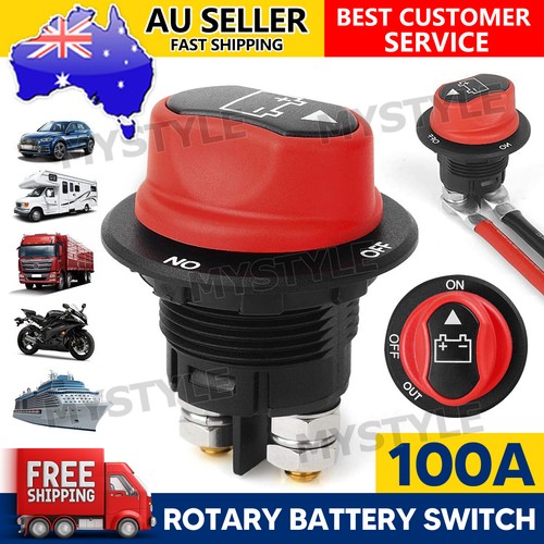 Mini Battery Master Switch For Marine, Auto, RV 12, 24v Boat Rotary ...