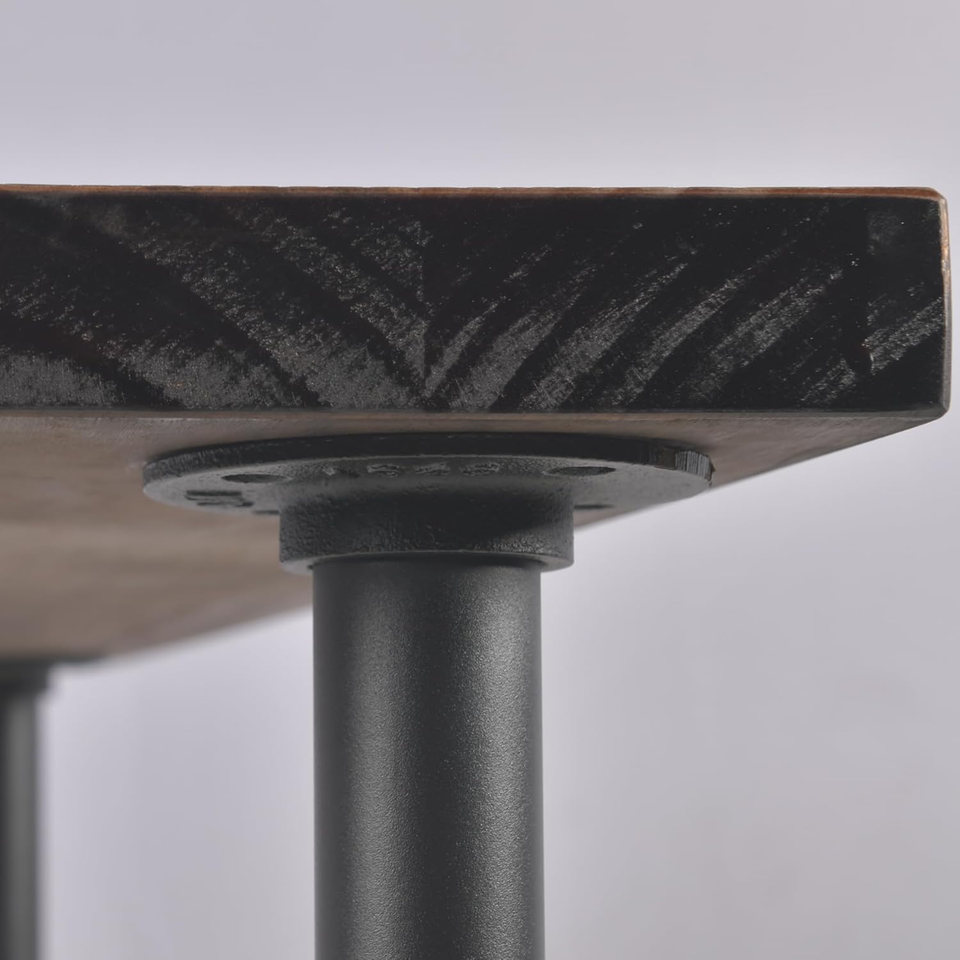 41.3Inch Height Industrial Bar Table Rustic Pipe Design Kitchen Dining ...