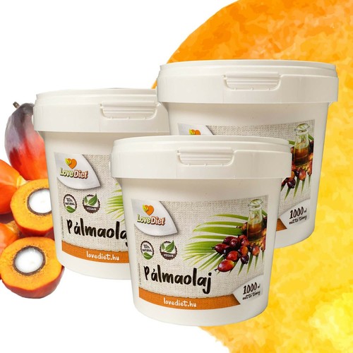Palmöl / Palmfett / Palm Oil / 3erPack(3 x 1000 ml) im Eimer / Kochen ...
