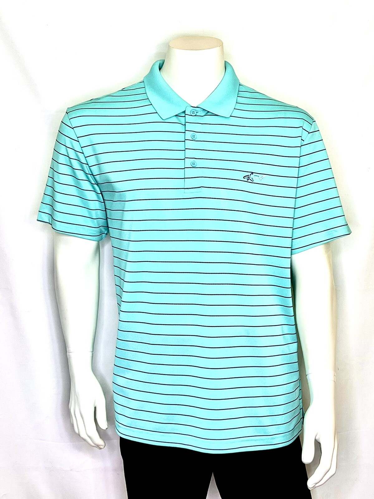 Attack Life By Greg Norman Men's Feeder Stripe Polo B… - Gem