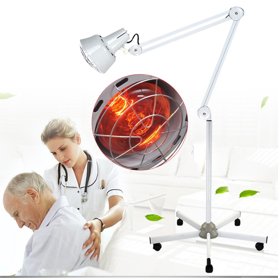 Infrared Red Heat Light Therapy Floor Stand Physiotherapy Lamp Pain ...