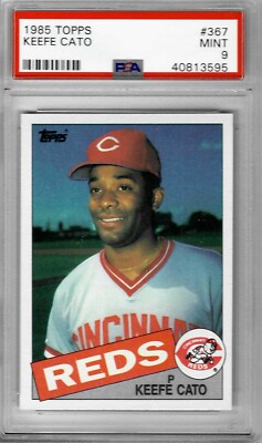 1985 Topps #367 Keefe CATO - PSA 9+++ RC Reds | eBay