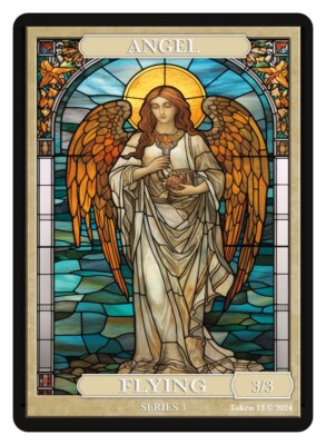 Angel Stained Glass Token Givememana Tokens Magic the Gathering | eBay