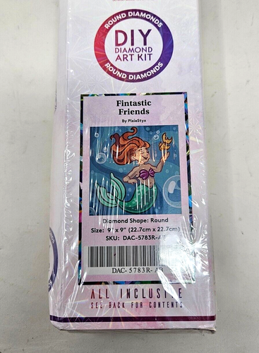 Diamond Art Club Fintastic Friends 9" x 9" DAC-5783R-AB Art Kit | eBay