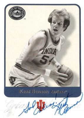 Kent Benson autographed Basketball Card (Indiana Hoosiers) 2001 Fleer ...