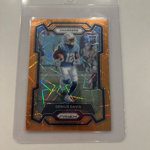 Derious Davis 2023 Panini Prizm Orange Lazer RC | eBay