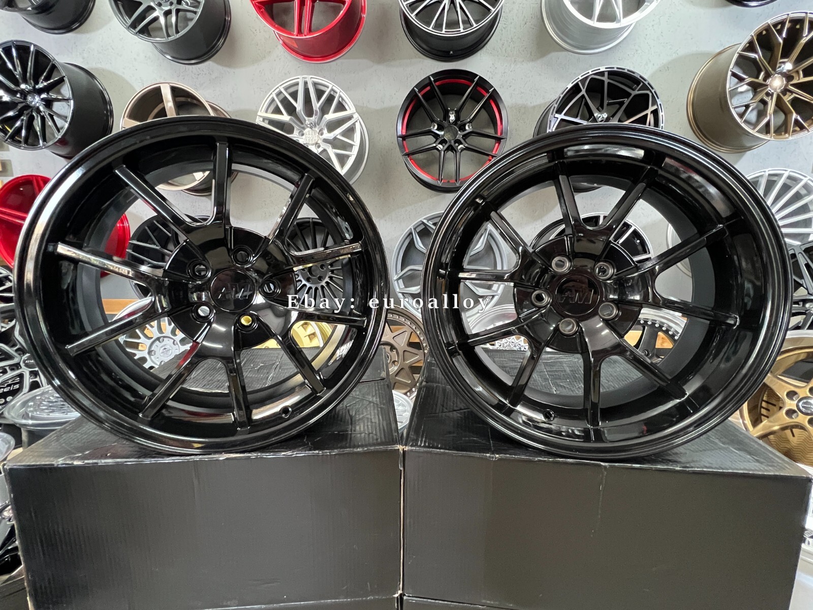 4x New 18 inch 5x114.3 9J ET30 + 10J ET22 wheel for FORD MUSTANG SHELBY ...