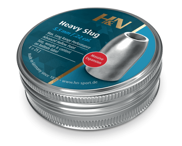 Haendler & Natermann H&N Heavy Slug .22 Caliber 38gr Airgun Pellets 120 ...