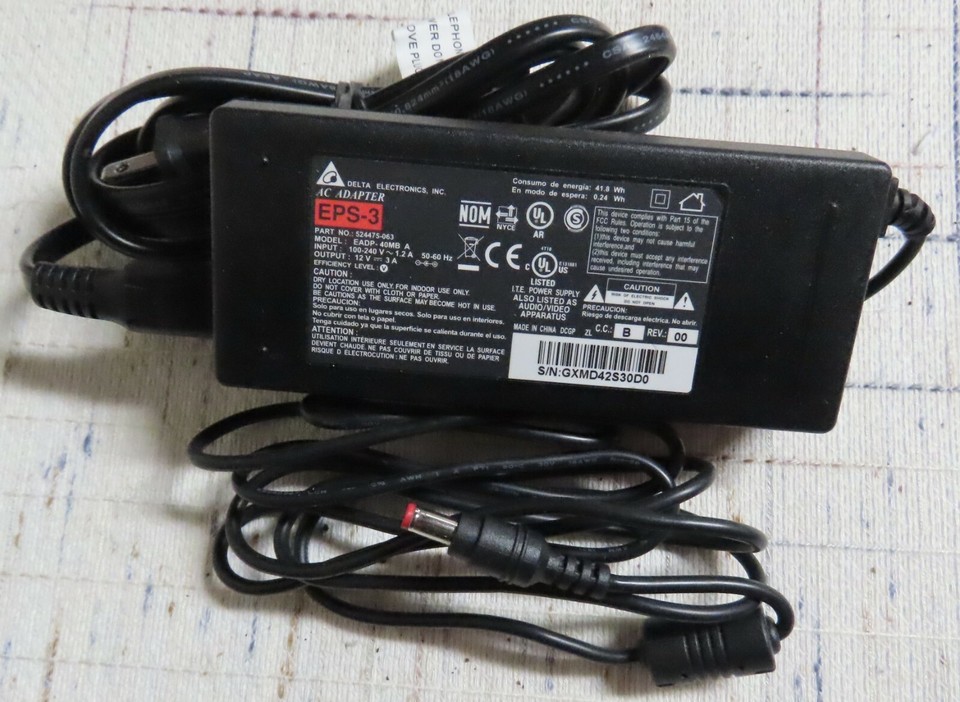 Delta EADP 40MB A EPS-3 AC Adapter | eBay