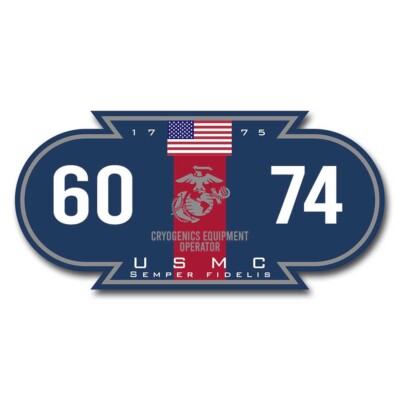 USMC 6074 MOS Decal - Semper Fidelis Decal - Marine Corps Blood Stripe ...